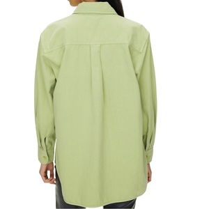 Aritzia | Tops | Aritzia Wilfred Free Nova Buttonup Shacket Pistachio ...
